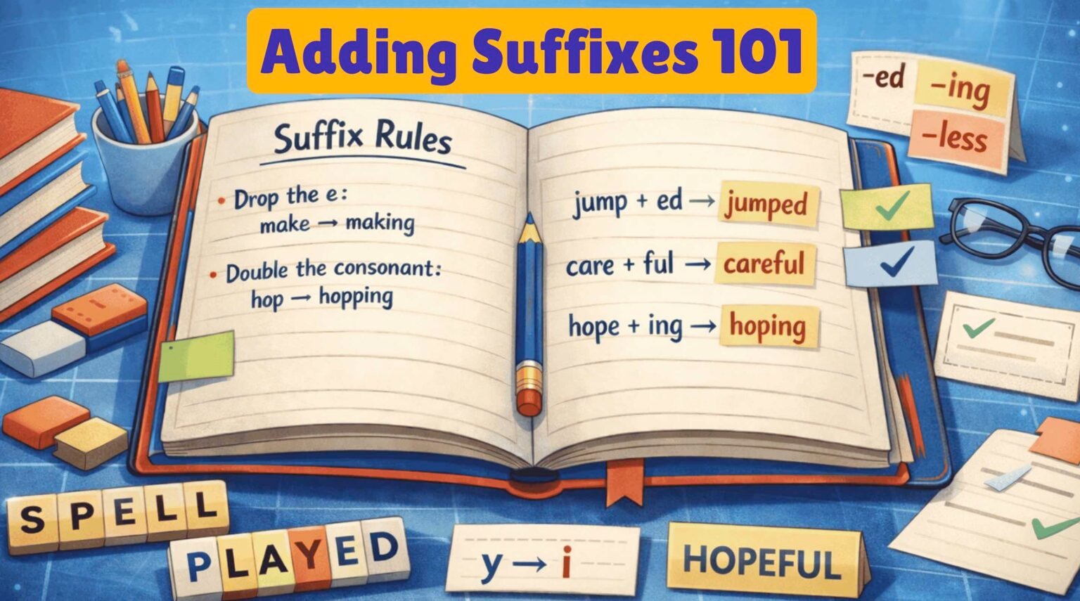 The Ultimate Guide for Adding Suffixes in English: 7 Essential Spelling ...