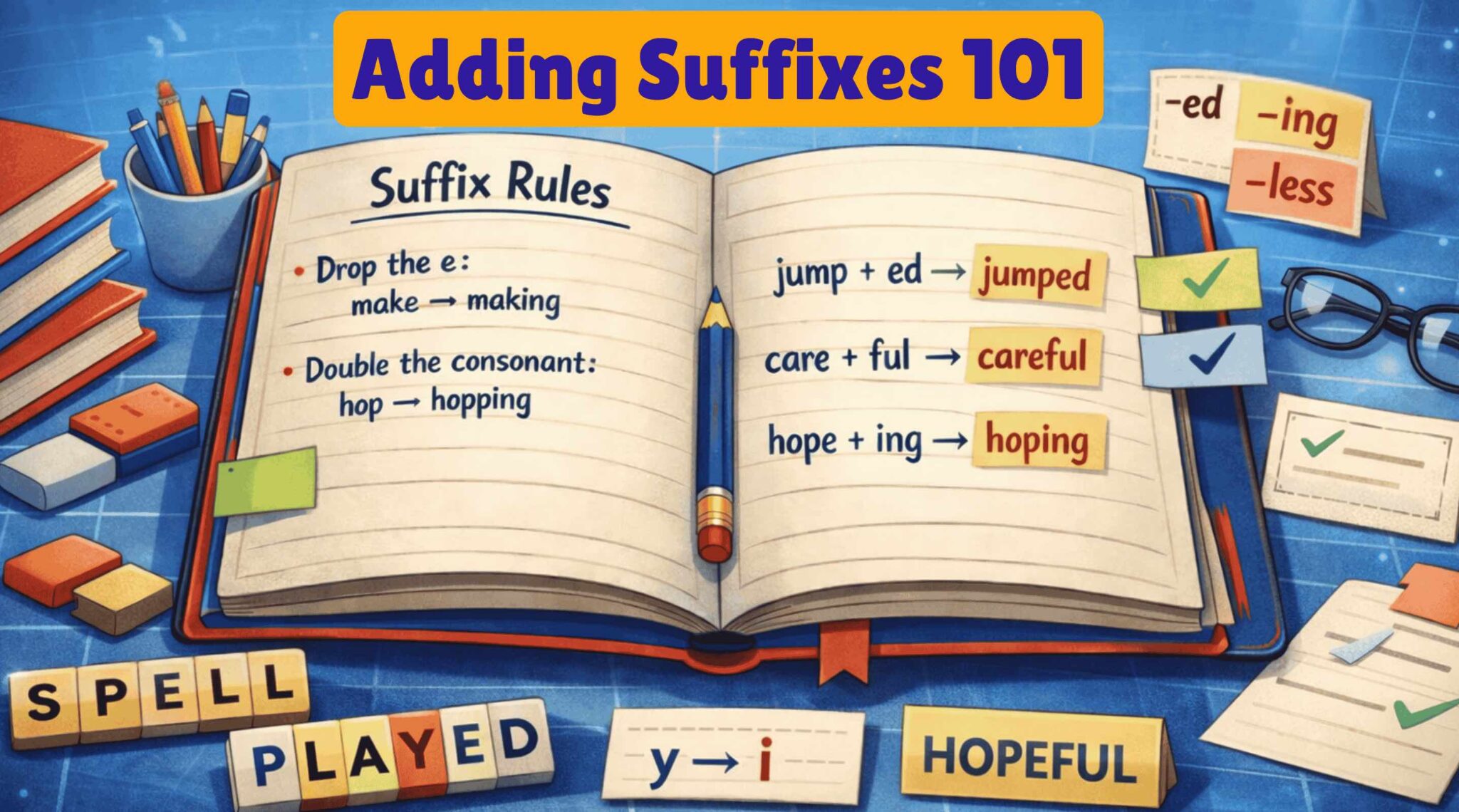The Ultimate Guide for Adding Suffixes in English: 7 Essential Spelling ...